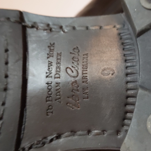 Adam Derrick | Shoes | Adam Derrick To Boot New York Black Leather ...